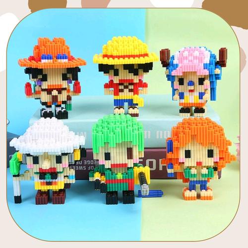 Jual Mainan Nano Block Brick One Piece Mugiwara Bajak Laut One Piece ...