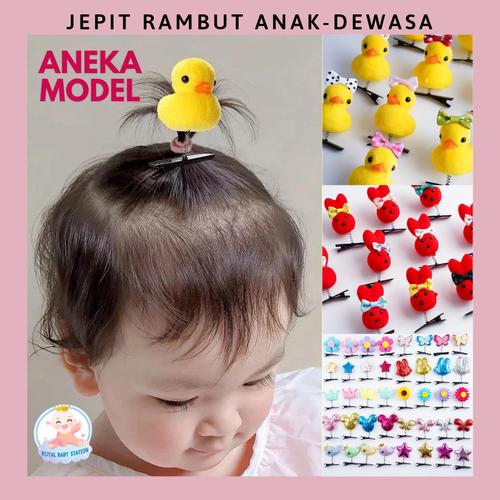 Jual Jepit Bebek Anak Viral Lucu Spiral - mickey metalic - Kota ...
