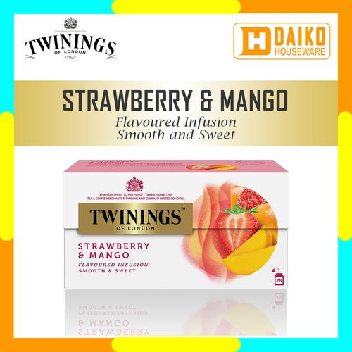 Jual Teh Celup Twinings Strawberry & Mango 25 x 2gr Flavoured Infusion ...