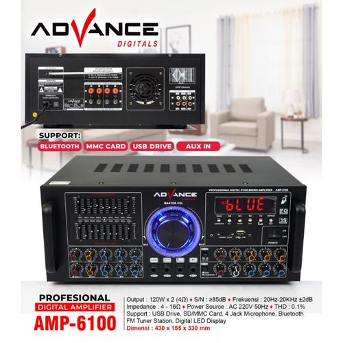 Jual ADVANCE PROFESIONAL DIGITAL AMPLIFIER AMP-6100 - ampli saja - Kota ...