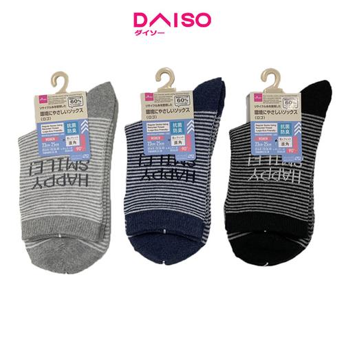 Jual Daiso Regular Socks Using Recycled Thread -Logo- - Black - Jakarta ...