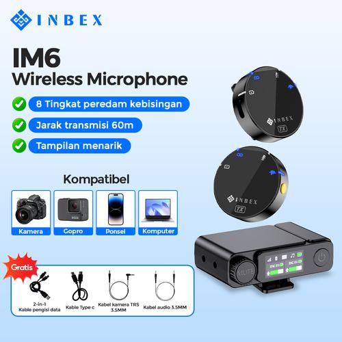 Promo INBEX im6 Microphone Wireless Clip on Data Display Noise ...