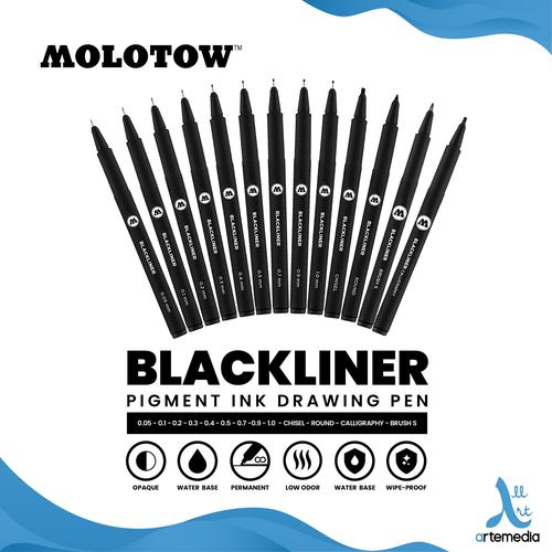 Jual Molotow Blackliner Drawing Pen Pigment Ink Pulpen Gambar Manga ...
