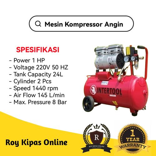Jual Mesin Kompressor Angin/ Compressor 24 Liter 4 - 1 HP OK241OW ...