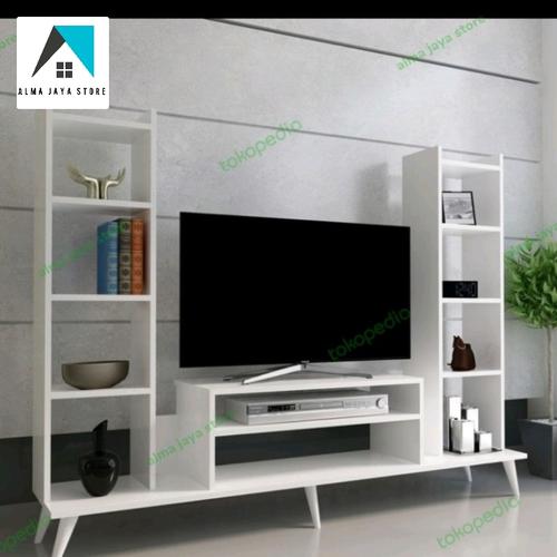 Jual rak tv modern custom,terima pakai HPL - Kota Tangerang - alma jaya ...