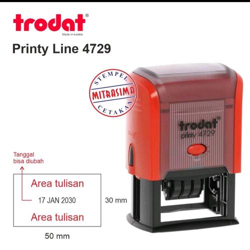 Jual Cetak stempel trodat type kotak free desain custom | Stempel ...