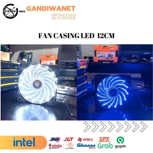 Jual FAN CASING 12CM LED / FAN CASE 12 CM LED SPIRAL - Biru - Kota ...