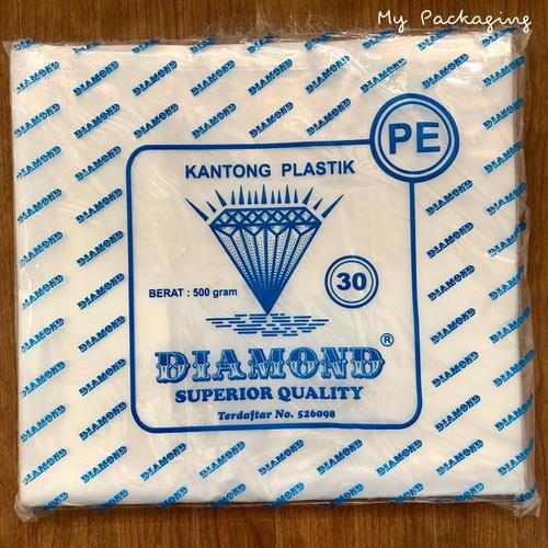 Promo Kantong plastik BENING TEBAL 30 x 50cm - DIAMOND - DIAMOND - Kota ...