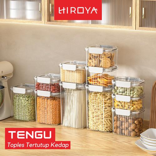 Jual HIROYA Toples Simpan Snack Set Makanan Ringan Minimalis Grains ...