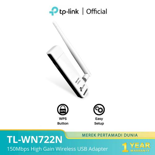 Jual TP-LINK TL-WN722N 150Mbps High Gain Wireless USB Adapter Gatotkaca ...