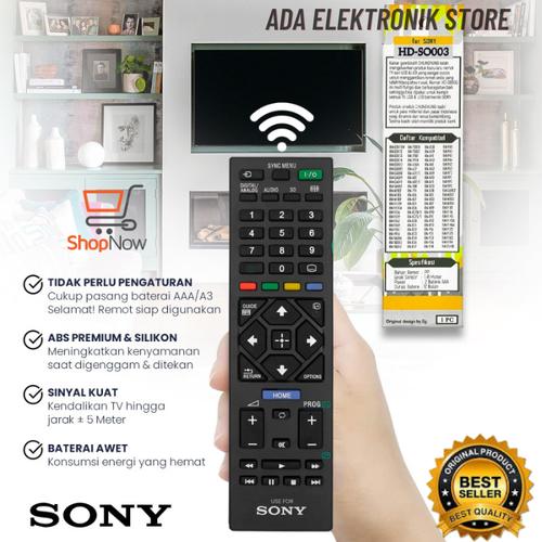 Jual REMOT TV REMOTE TV SONY BRAVIA LED LCD TV ORIGINAL - Jakarta Timur - ADA ELEKTRONIK STORE ...