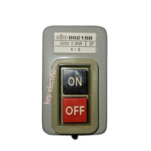 Jual Power Push Button Switch BS216B/3P 15A,500v,2.2KW Fort - Kab. Deli ...