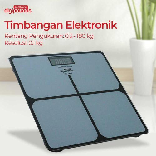 Jual Timbangan Badan Digital Pengukur Berat Badan Baterai Kaca Akurat 180kg - Jakarta Barat ...