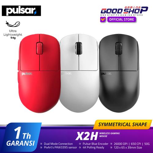 Promo Pulsar X2H MINI Wireless Gaming Mouse - Clear Black Cicil 0% 3x ...
