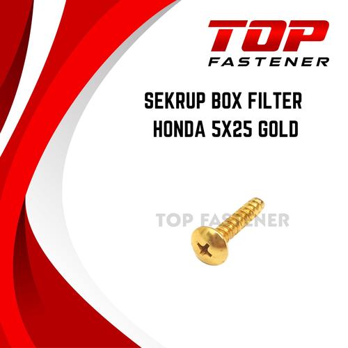 Jual BAUT SEKRUP BOX FILTER HONDA BEAT VARIO 5X25 GOLD - Jakarta Utara ...