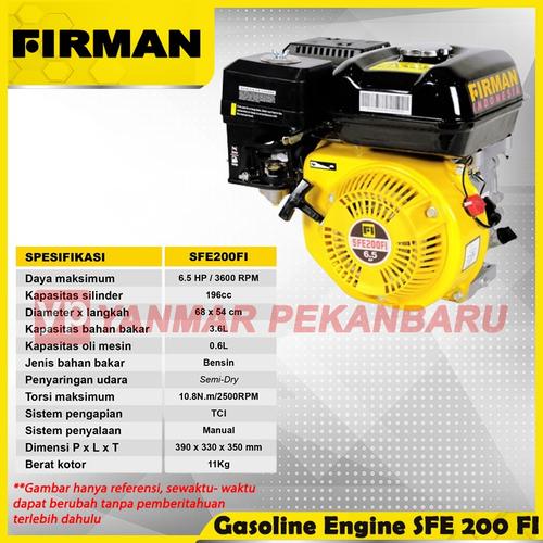 Jual Mesin Penggerak/Engine FIRMAN SFE 200 FI - Kota Pekanbaru ...