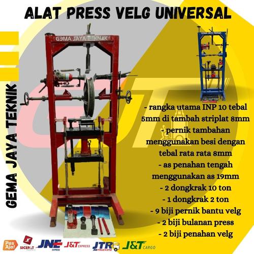 Jual Mesin Press Oleng Penyok Press Bibir Alat Press Velg Motor gjt ...