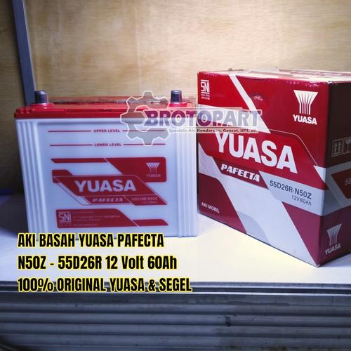 Jual Aki Yuasa N50Z PF 12v 60Ah original Accu basah - Jakarta Timur - Brotopart | Tokopedia