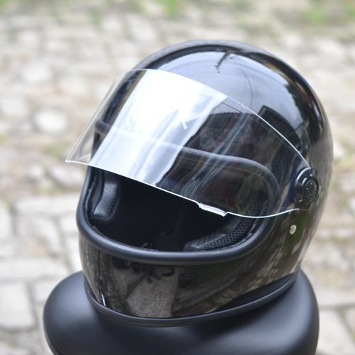 Jual HELM CUSTOM GRINGGO BLACK WITH VISOR / HELM CLASSIC ( MR HELM ...