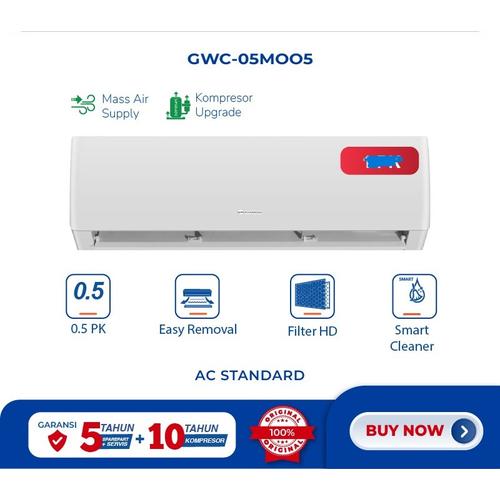 Jual GREE AC Standard - AC 1.5PK - GWC-12MOO5(A) - Putih - Kab ...