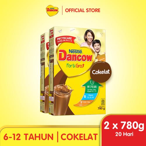 Promo Nestle DANCOW FortiGro Susu Bubuk Coklat Box 780g x 2pcs - Kota ...