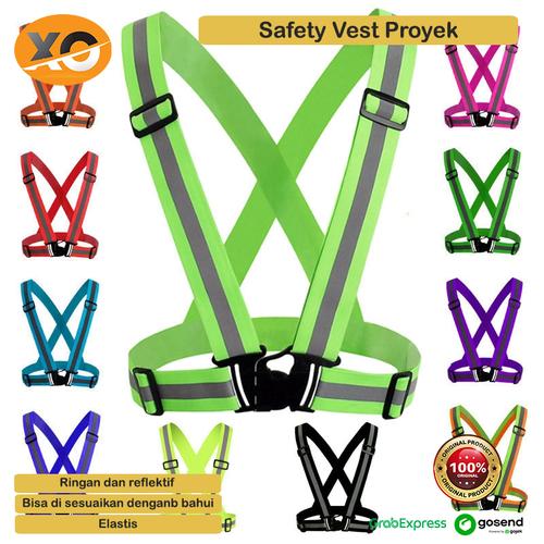 Jual Tali Safefty Vest Proyek Rompi Keselamatan Proyek Elastis - Biru ...