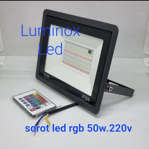 Jual lampu sorot tembak led 50w 50watt RGB warma warni 50 w 50 watt smd - Jakarta Barat ...