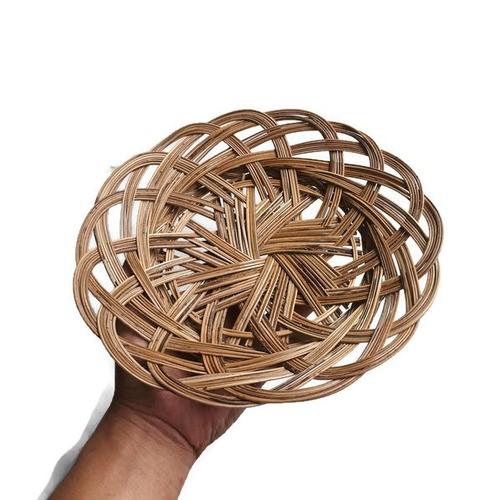 Jual Piring Lidi Anyaman Rotan Anyam Bambu Bamboo Nampan Makanan ...