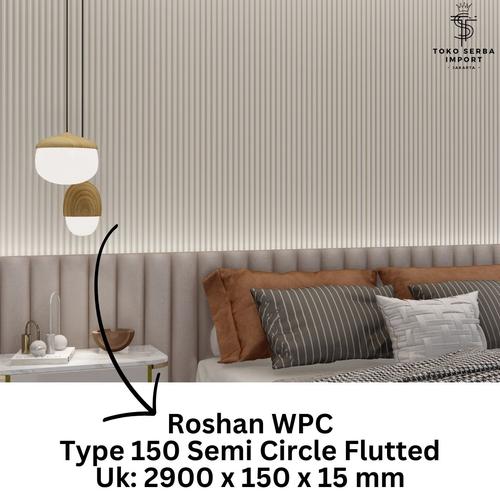 Jual Roshan Wall Panel WPC Type 150 Semi Six Circle Fluted 290cm - Kab ...
