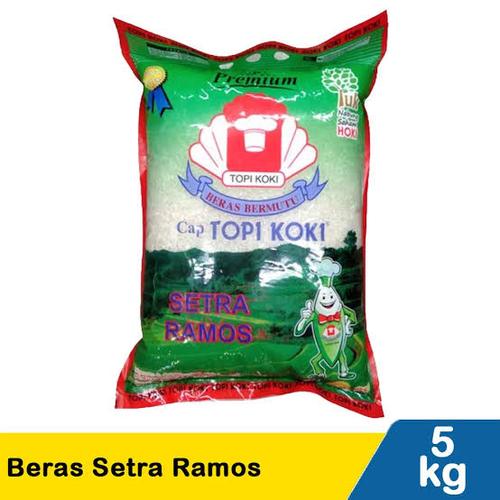 Jual BERAS setra ramos cap TOPI KOKI - 5 kg - Kota Tangerang Selatan - JAYA FAMILY BSD | Tokopedia