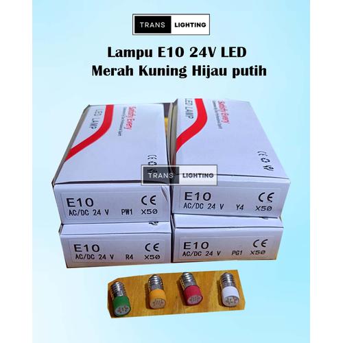 Jual Lampu E10 24V LED Merah Kuning Hijau Putih E10 24v - Kuning ...