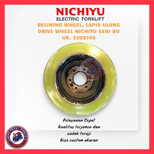 Jual Relining roda Drive Wheel Nichiyu Seri 80-330X145MM, lapis ulang ...
