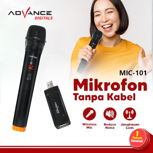 Jual Advance MIC-101 Mic Karaoke Bluetooth Mik Suara Mikropon ...
