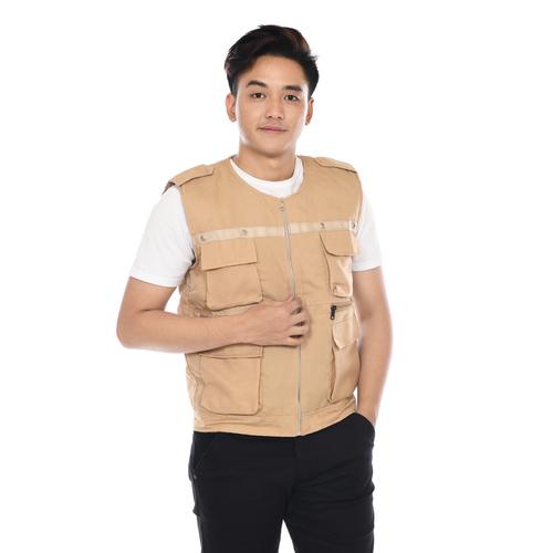 Jual Rompi Twill / Rompi Lapangan Rompi pria outdoor - Cream, L - Kab ...