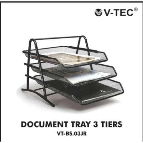 Jual Tray Besi / Document Tray / Rak Surat Jaring 3 Susun VTec ...