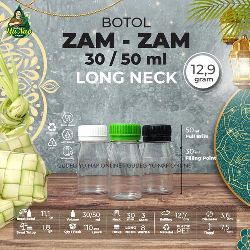 Jual Botol ZamZam 30 ml - Zam Zam 30ml / Plastik Obat Kecil Sample ...