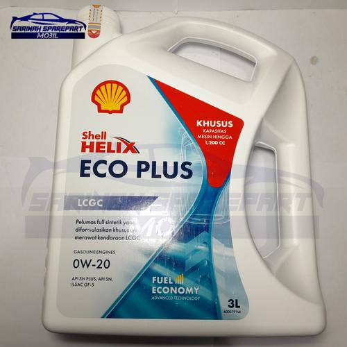 Jual Oli Shell Helix Eco Plus 0W-20 isi 3 Liter LCGC - Kota Yogyakarta ...
