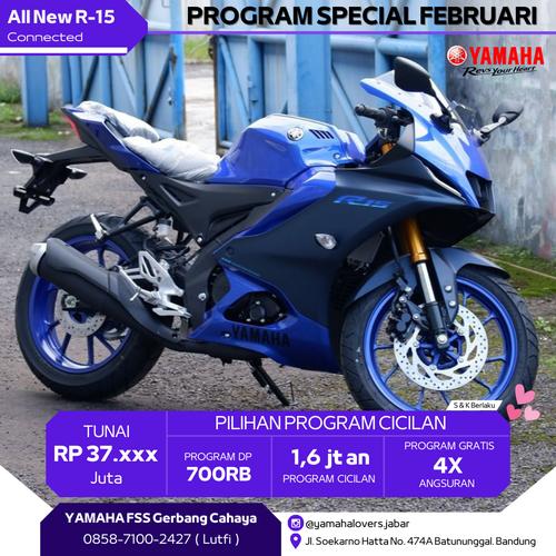 Jual Yamaha R15 Connected Biru 2024 / R15 v4 Biru / Motor R15 Biru CTD ...