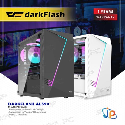 Jual darkFlash AL390 M-ATX PC CPU Case - Tempered Glass Casing - Putih ...