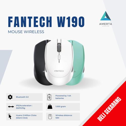 Jual Mouse Wireless Fantech W190 - Putih - Kab. Rembang - Amerta ...