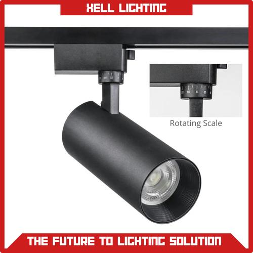 Jual lampu track rell 10w cob tracklight led track light rel spotlight ...