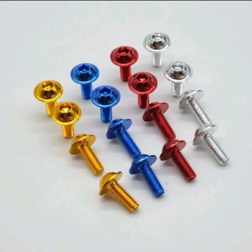 Promo Baut Variasi full CNC M6×15 kepala besar, bisa untuk Visor ...
