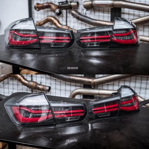 Jual Aftermarket M-Performance Shadowline Smoke Tail-Lights for BMW F30 ...