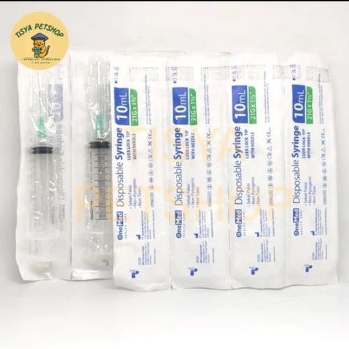 Jual Disposable Syringe Spuit 10 Ml Suntikan 10 Cc Onemed Per Pcs ...