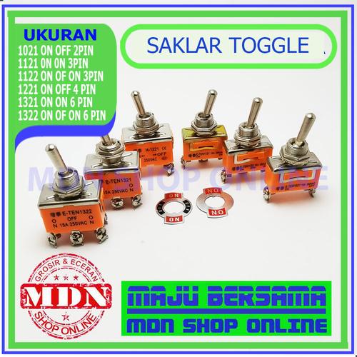 Jual Saklar Switch toggle on off / on of on 2 3 4 6 pin bagus - KARET ...