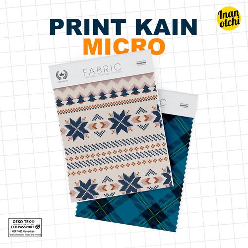Jual Print Kain Micro Custom/Print Kain Sublim/Print Kain Meteran - 1M ...