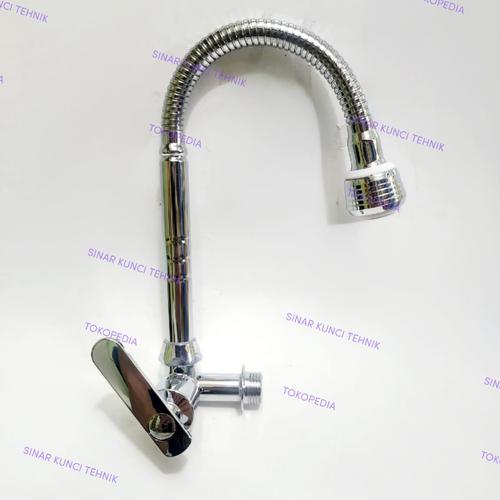 Jual Kran Angsa Flexibel Kepala Kecil -Kran Tembok Angsa Cuci Piring ...