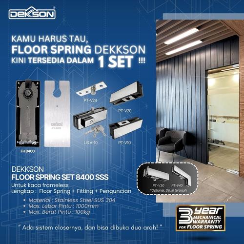 Jual Floor Spring Set Dekson FH 8400 SSS/Glass Door Complete Patch ...