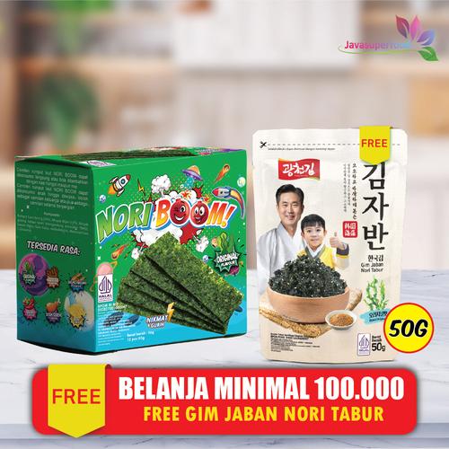 Jual NorIBoom 1 DUS ISI 60pcs / Nori Sachet Seaweed Snack 3g Halal ...