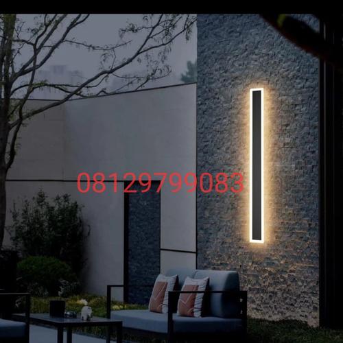 Jual lampu pilar led wall lamp long linear strip minimalis dinding ...